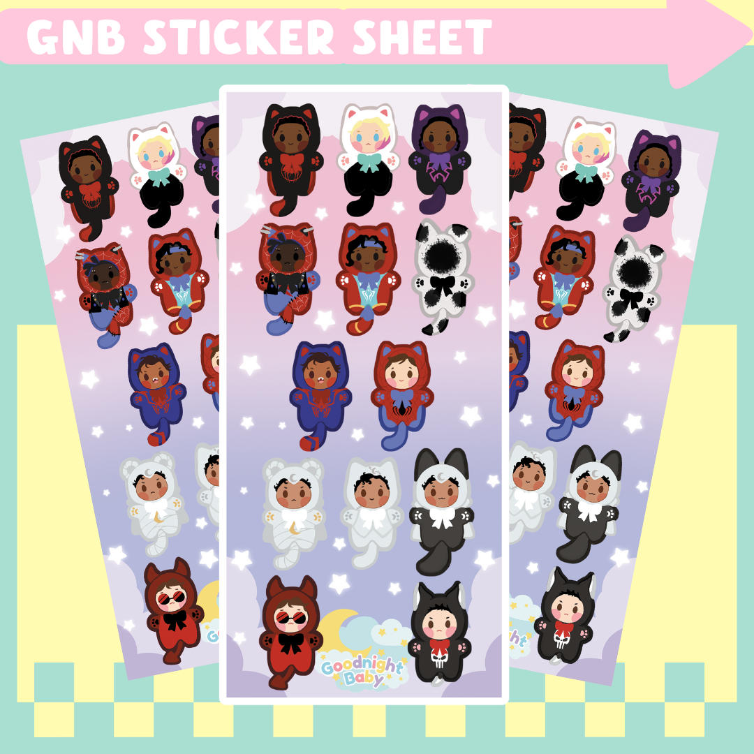 Goodnight Baby Series 2 Sticker Sheets – Noble Demons