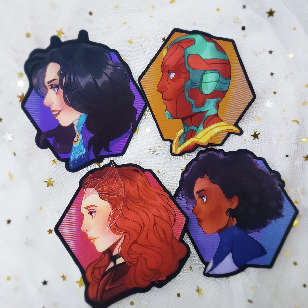 Wanda/Vision 3D Lenticular Stickers – Noble Demons