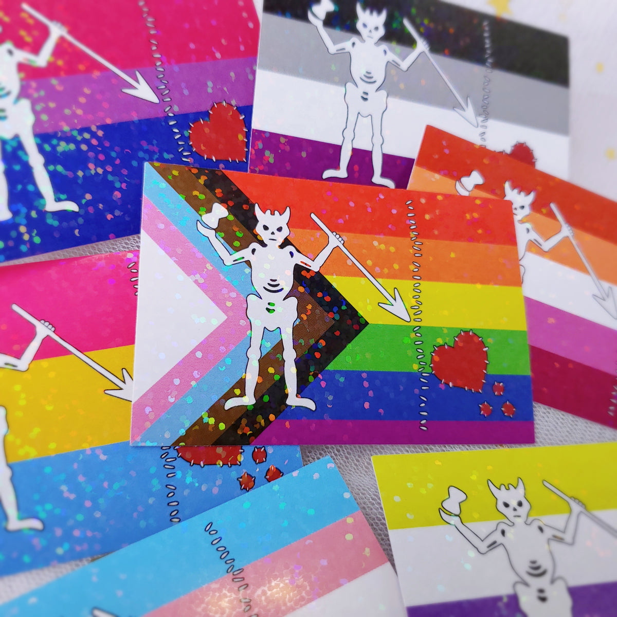 OFMD Pride Flag Charity Stickers – Noble Demons