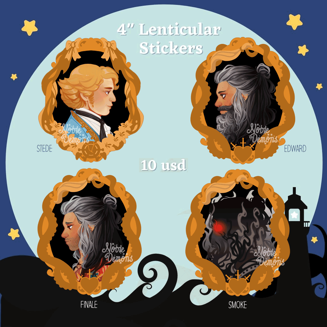 OFMD Lenticular Stickers – Noble Demons