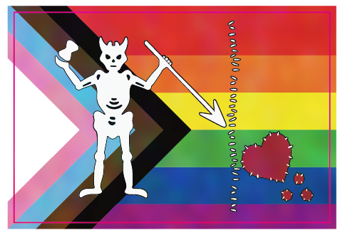 OFMD Pride Flag Charity Stickers – Noble Demons