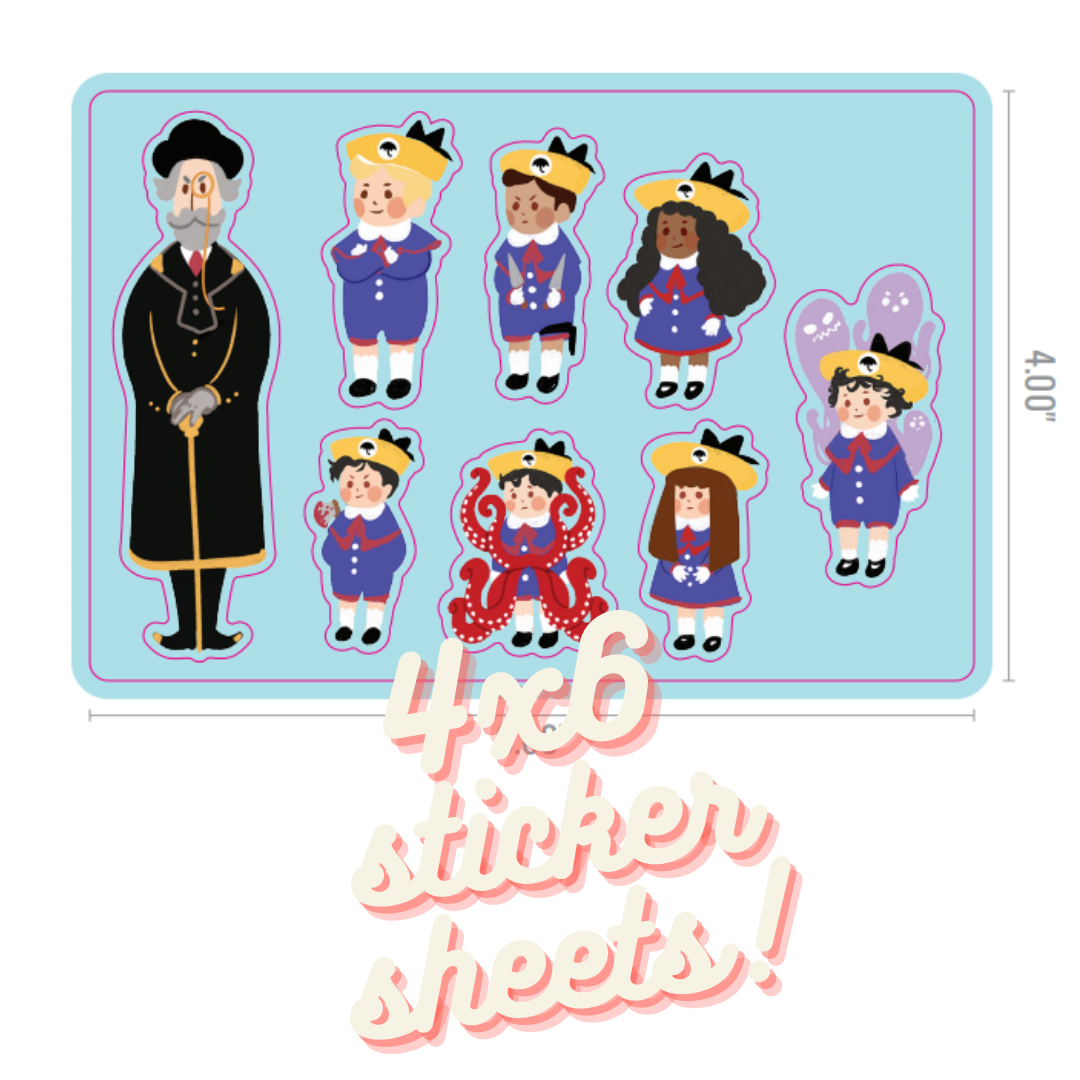 Umbrella Academy x Madeline Sticker Sheets – Noble Demons